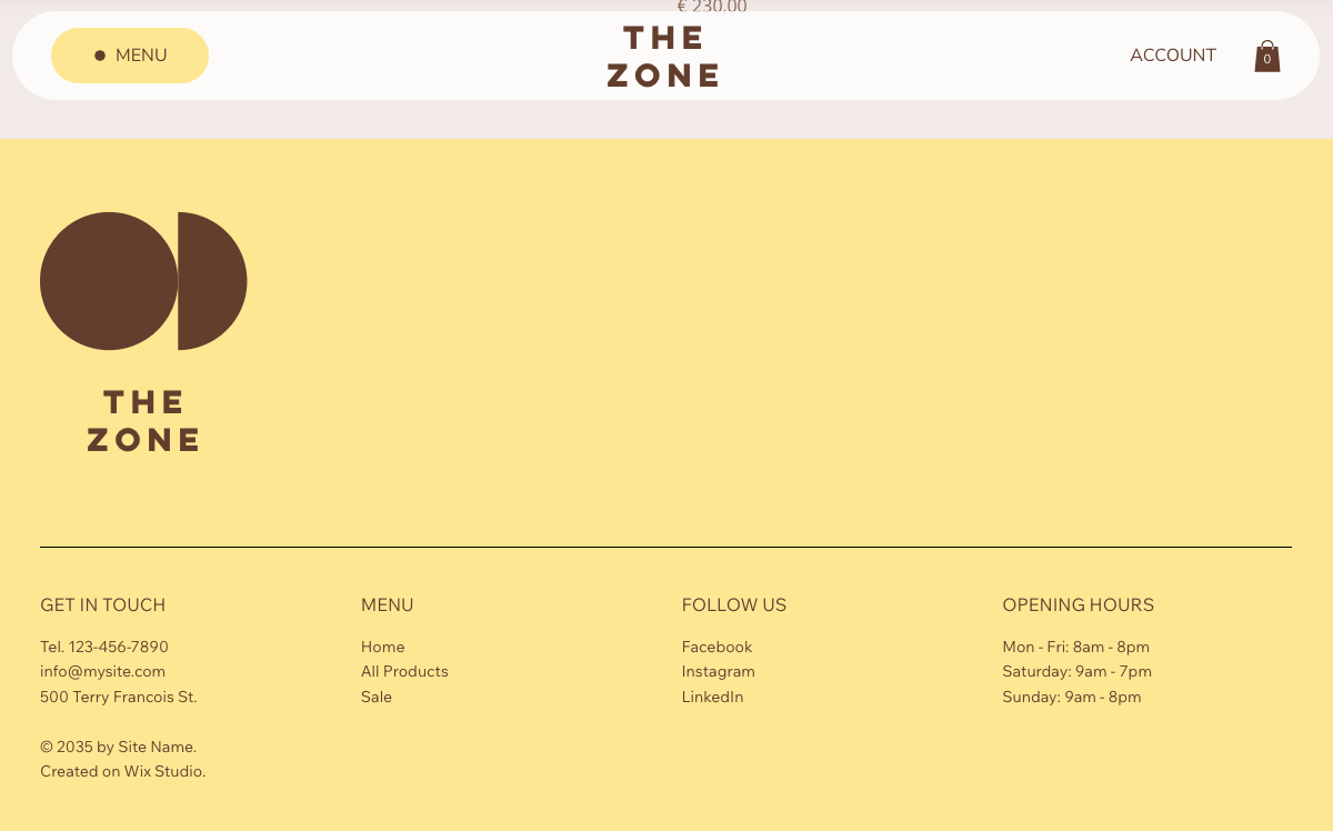 THE ZONE | Wix Marketplace | Wix.com